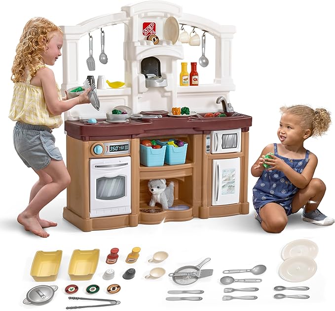 Step2 Fun with Friends Kids Kitchen Playset, Indoor/Outdoor Kitchenett ...